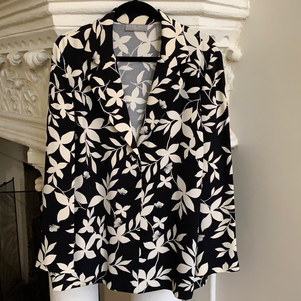 Kate Hill Womannew! Silk ‘Way Chic’ Stunning Jacket..… - Gem